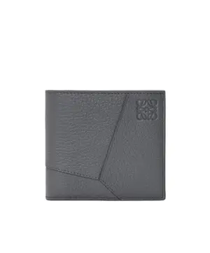 Loewe Puzzle-style Bi-fold Coin Purse - Blue-gray