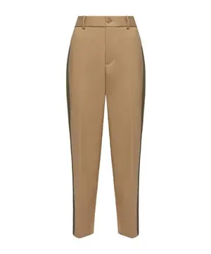 Moncler Tailored Cotton Blend Pants - Brown