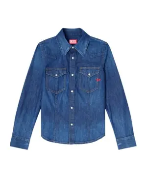 DIESEL® Western Denim Shirt - Mid-blue