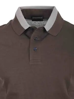 Emporio Armani Logo-detailed Short-sleeved Polo Shirt