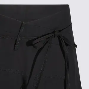 Bottega Veneta Compact Toile Skirt - Double Black
