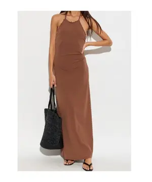 Christopher Esber Beach Quartz Halterneck Long Dress