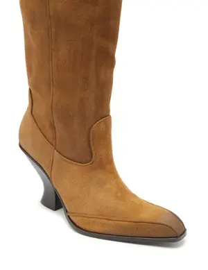 DIESEL® D-luffy Square-toe Suede Boots