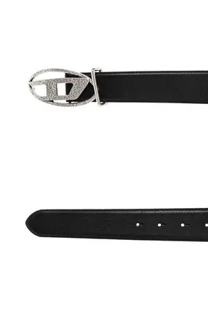DIESEL® Oval D Logo Leather Belt