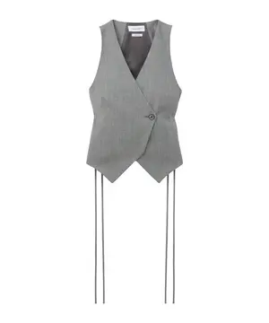 Alexander McQueen One-button V-neck Waistcoat
