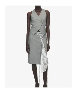Alexander McQueen One-button V-neck Waistcoat