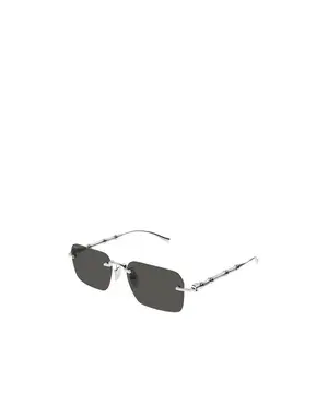 Gucci Rimless Rectangular Sunglasses - Silver