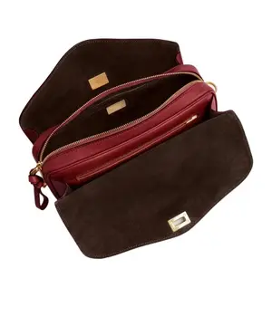 Balenciaga Le 7 Shoulder Bag Medium In Ruby/moka