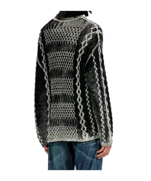 DIESEL® Oval D Cable-knit Sweater