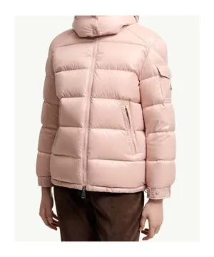 Moncler Maire Hooded Short Down Jacket - Pink