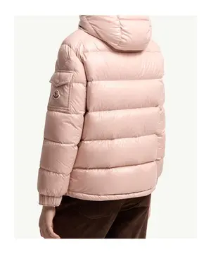 Moncler Maire Hooded Short Down Jacket - Pink
