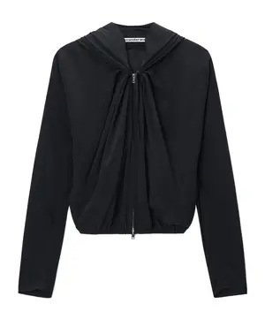Alexander Wang Zip-up Hoodie - Black
