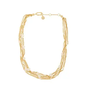 ALLSAINTS Multi-strand Glass Pearl Necklace - No