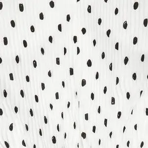 Balenciaga Hand Drawn Polka Dot Pleated Dress