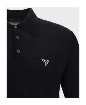 Prada Triangle Logo Short-sleeved Polo Shirt