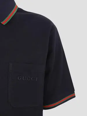 Gucci Chest-pocket Polo Shirt