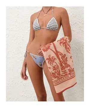 Zimmermann Embroidered Woven Pareo Beachwear