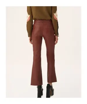 Chloé Belt-loop Leather Trousers