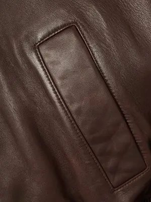 Polo Ralph Lauren High Neck Zip-up Jacket - Brown