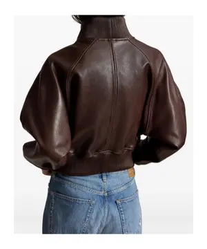 Polo Ralph Lauren High Neck Zip-up Jacket - Brown