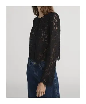 FRAME Lace Buttoned Shirt