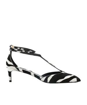 Khaite Mia Heeled Pumps - Zebra