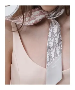 Dior Oblique Print Skinny Scarf
