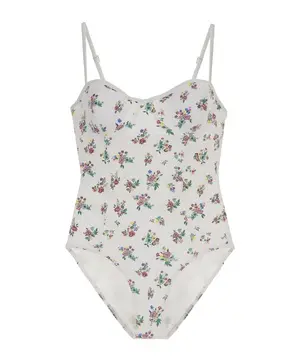 Tory Burch Balconette Swimsuit - White