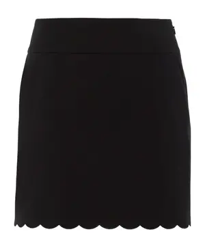 Chloé Scalloped Mini Skirt - Black