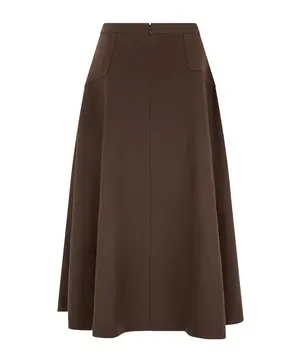 Polo Ralph Lauren Flared Hemp Midi Skirt