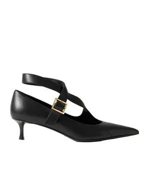 Khaite 45mm Sloan Buckle-strap Pumps - Black