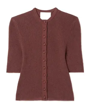 Citizens Of Humanity Tabitha Ribbed Cardigan - Brown