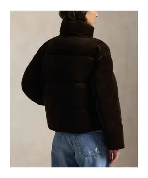 Polo Ralph Lauren Logo Embroidered Padded Corduroy Jacket