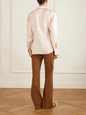 RÓHE Silk Twill Long-sleeved Shirt
