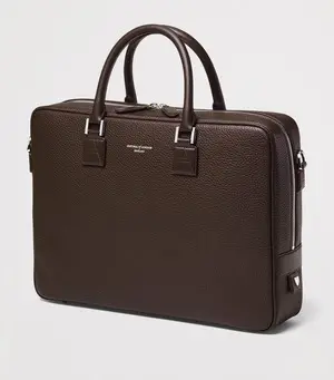 ASPINAL OF LONDON Leather Mount Street Briefcase Bag