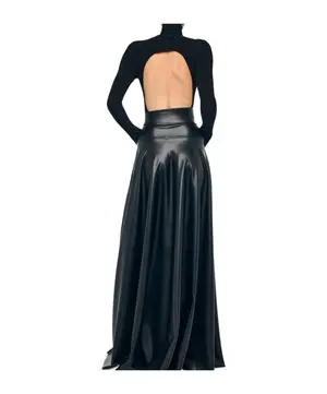 Norma Kamali Flared Maxi Skirt