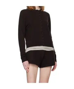 LISA YANG Wilona Cashmere Cardigan - Brown