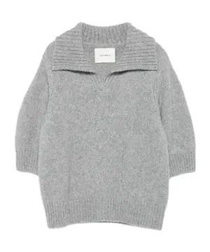 LISA YANG Lailai" Collared Knitwear - Grey