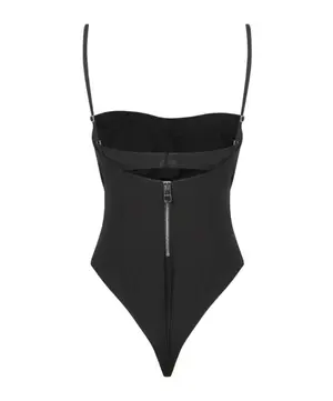 DONDUP Sweetheart-neck Panelled Bodysuit