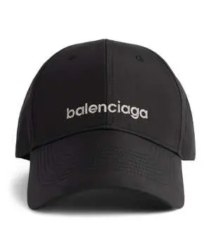 Balenciaga Logo Baseball Cap - Black