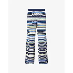 Simkhai Farrah Graphic-pattern Woven Trousers