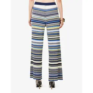 Simkhai Farrah Graphic-pattern Woven Trousers