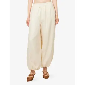 Simkhai Selah Lace Balloon Linen-blend Trousers