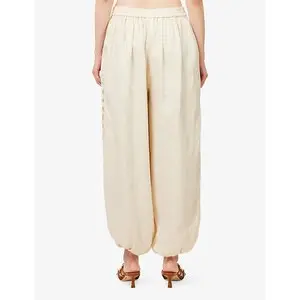 Simkhai Selah Lace Balloon Linen-blend Trousers