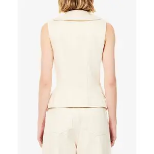 Oddmuse Double-breasted Asymmetric Woven Vest