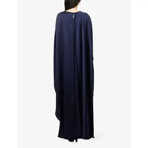 Simkhai Izel Cape Satin Maxi Dress