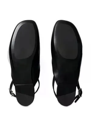 Calvin Klein Leather Slingback Flat Pumps