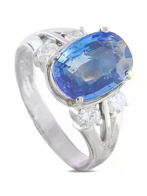 LB EXCLUSIVE Sapphire And Diamond Ring - Silver