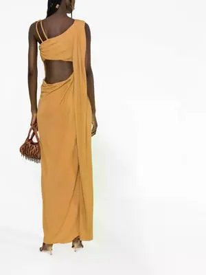 Alberta Ferretti Sleeveless Cut-out Maxi Dress