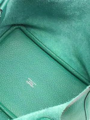Hermès Clemence Picotin Lock 18 Handbag - Green